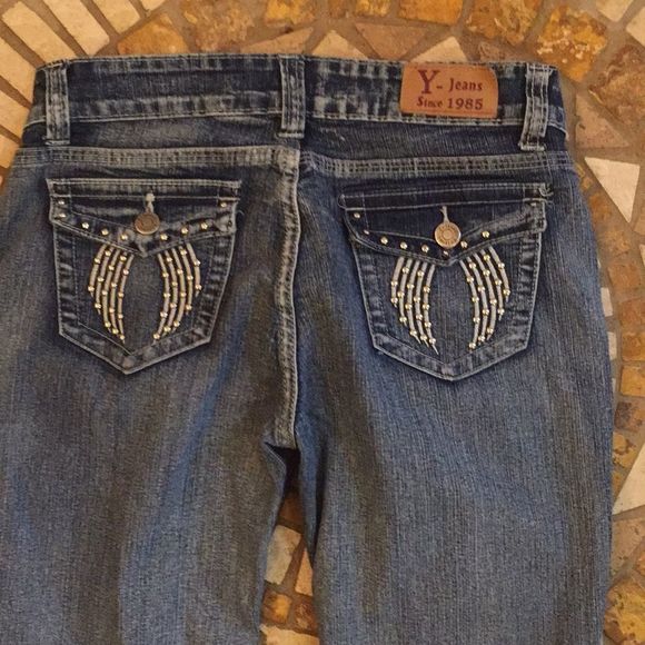 y-jeans | Jeans | Angel Denim Jeans With Wings And Sparkles5x3 | Poshmark